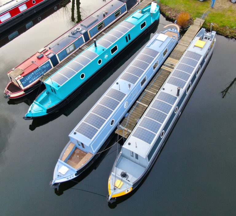 Solar Panels for Narrowboats UK | Canal Boat Solar Panels - Mothership ...